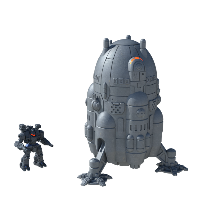 3D Printable Cargo Spheroid Dropship by Hardware Studios